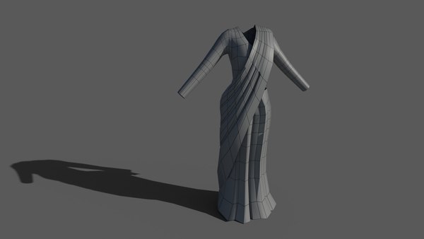 Saree 3D model - TurboSquid 1721721