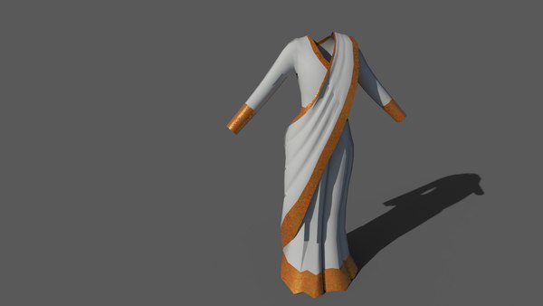 Saree 3D model - TurboSquid 1721721