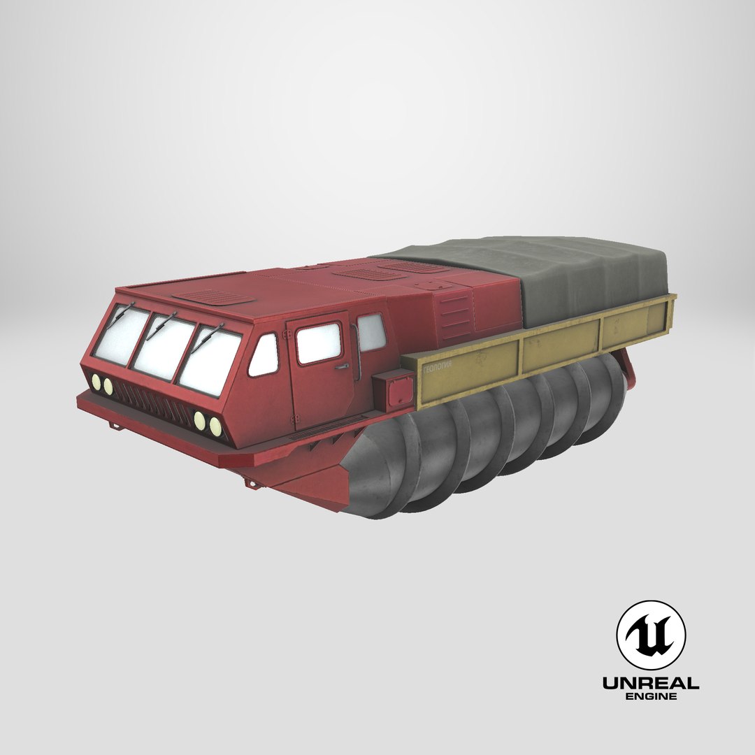 3D Soviet Screw Terrain Vehicle ZIL-4904 - TurboSquid 2132415