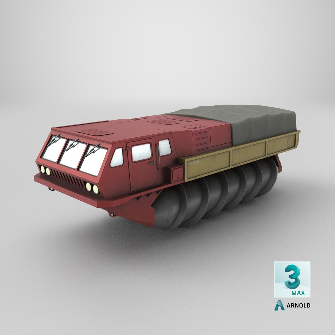 3D Soviet Screw Terrain Vehicle ZIL-4904 - TurboSquid 2132415