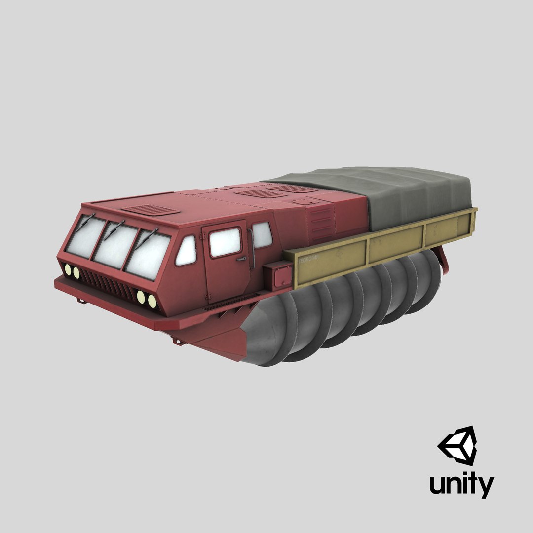 3D Soviet Screw Terrain Vehicle ZIL-4904 - TurboSquid 2132415