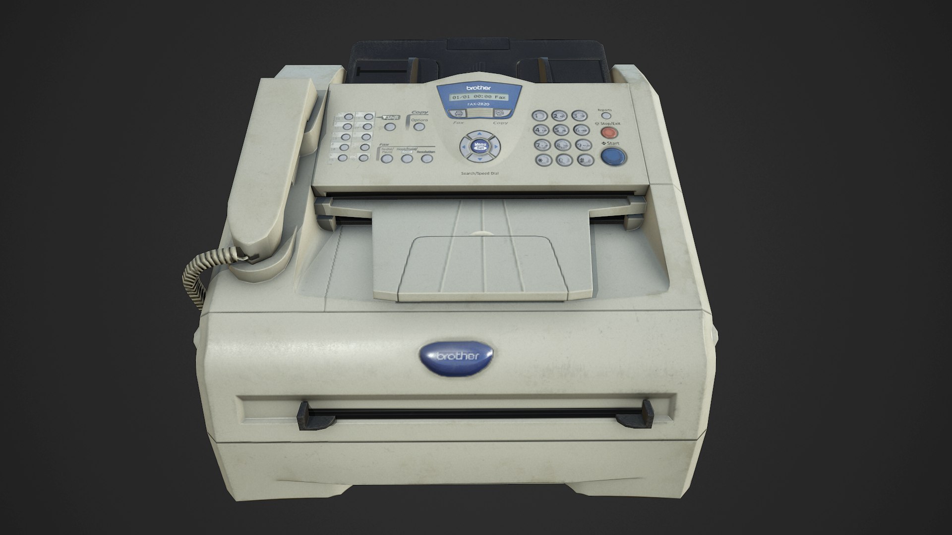 3D Brother Intellifax 2820 Model - TurboSquid 1629900