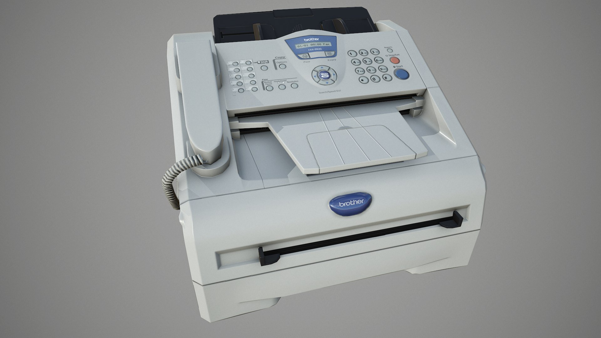 3D Brother Intellifax 2820 Model - TurboSquid 1629900