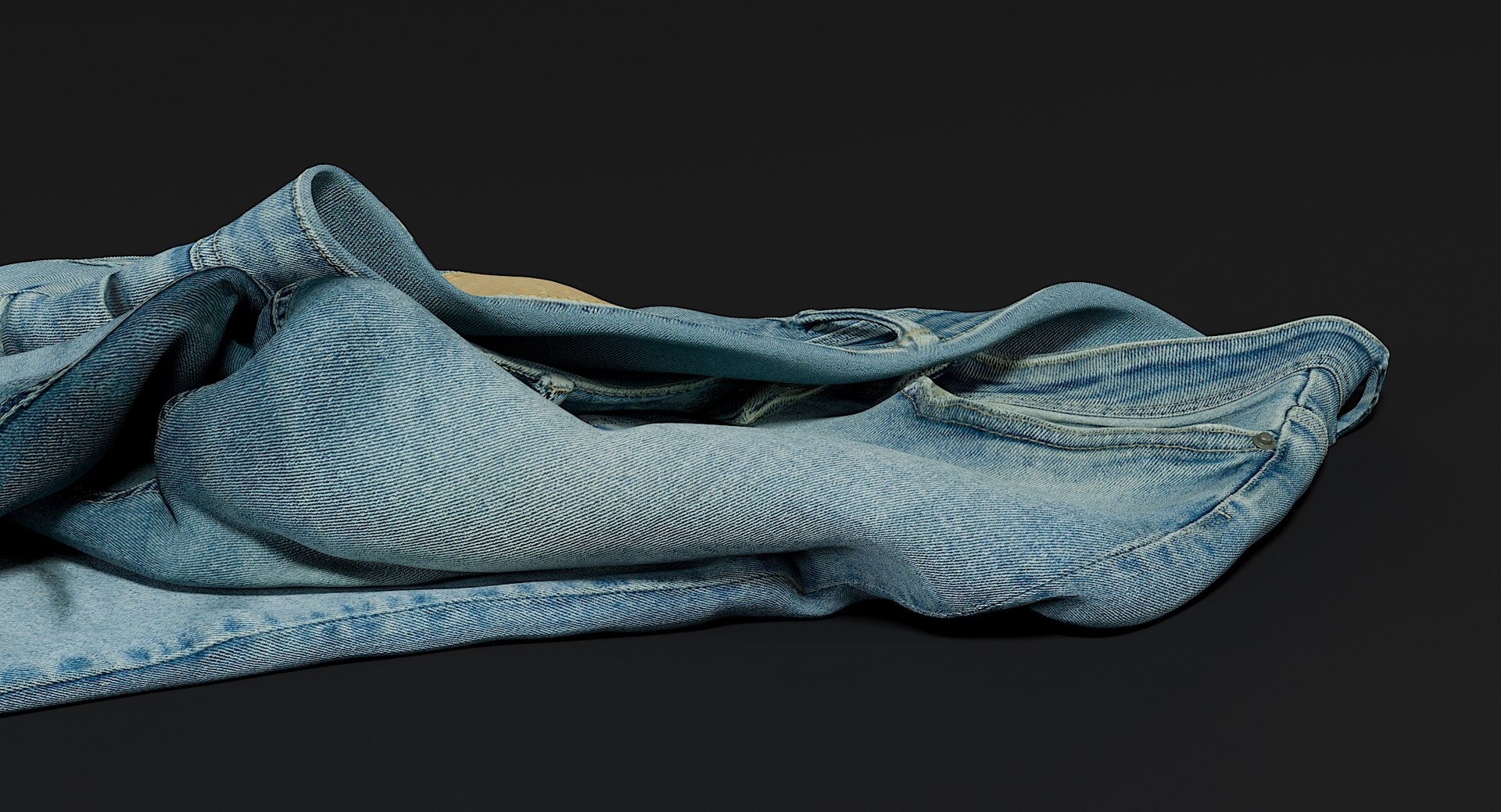 Realistic jeans blue v9 3D model - TurboSquid 1467159