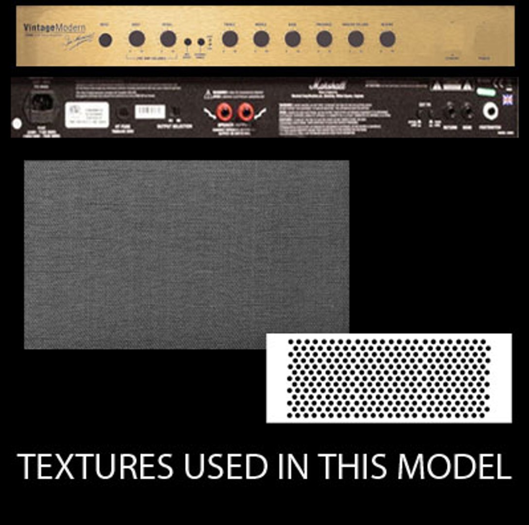 Marshall Guitar Amplifier 2266c 3d Model