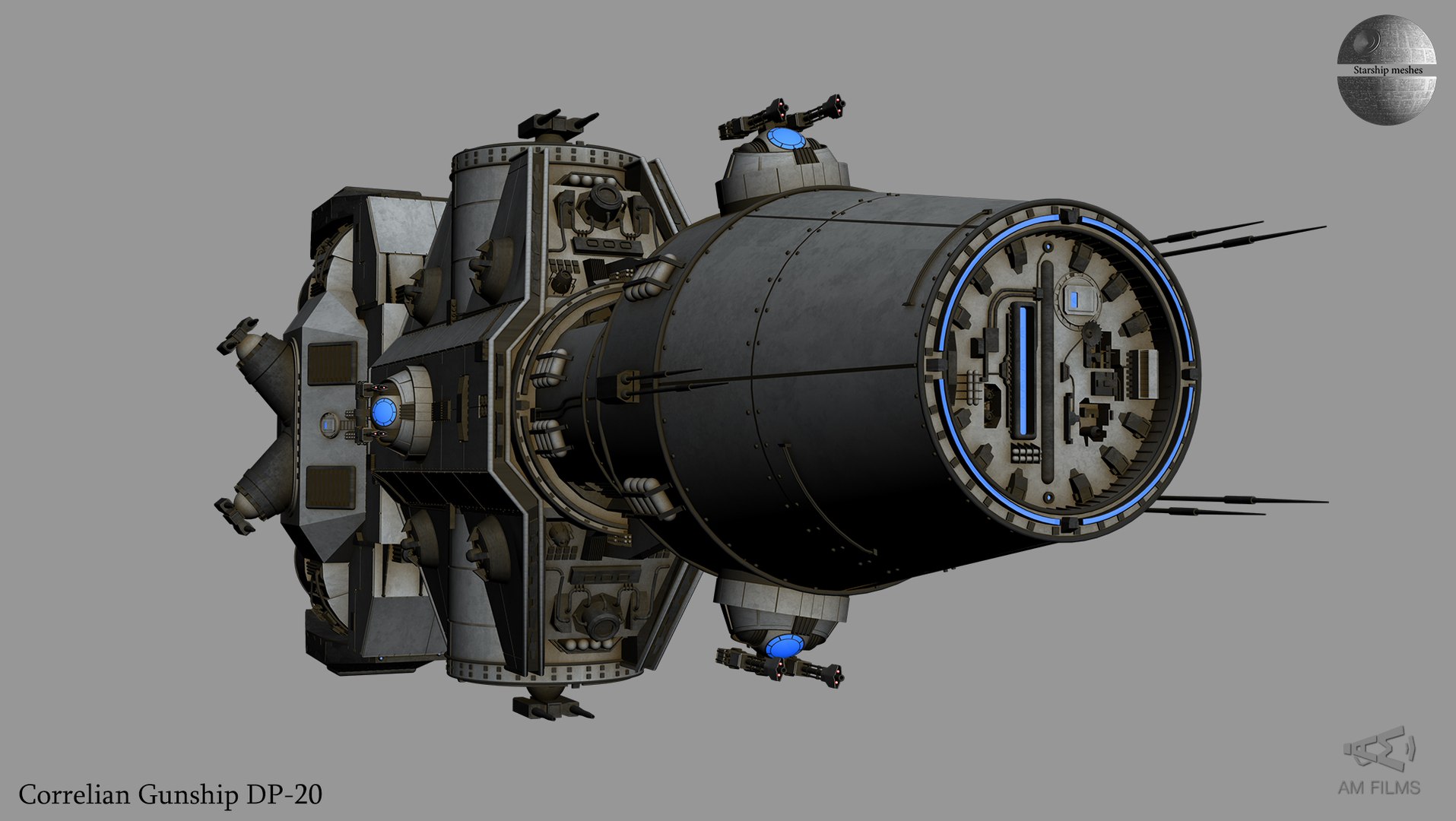 3D Gunship Dp-20 - TurboSquid 1195768