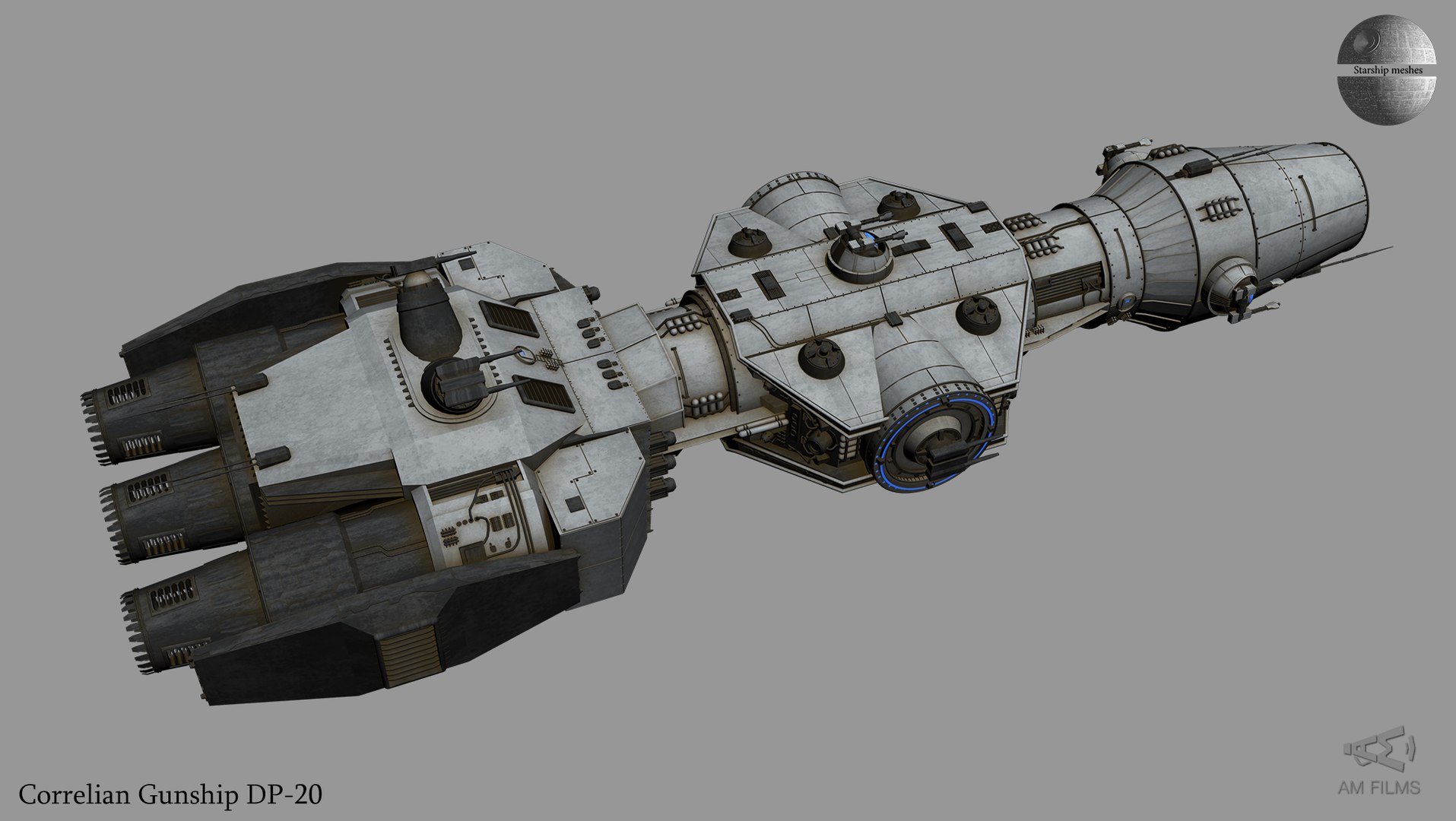 3D Gunship Dp-20 - TurboSquid 1195768