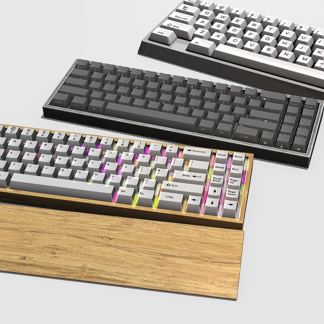 Mechanical Keyboards 3D Model - TurboSquid 1567983