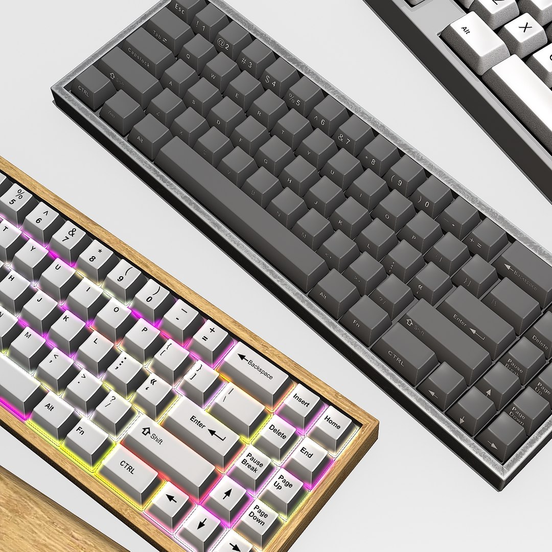 Mechanical Keyboards 3D Model - TurboSquid 1567983
