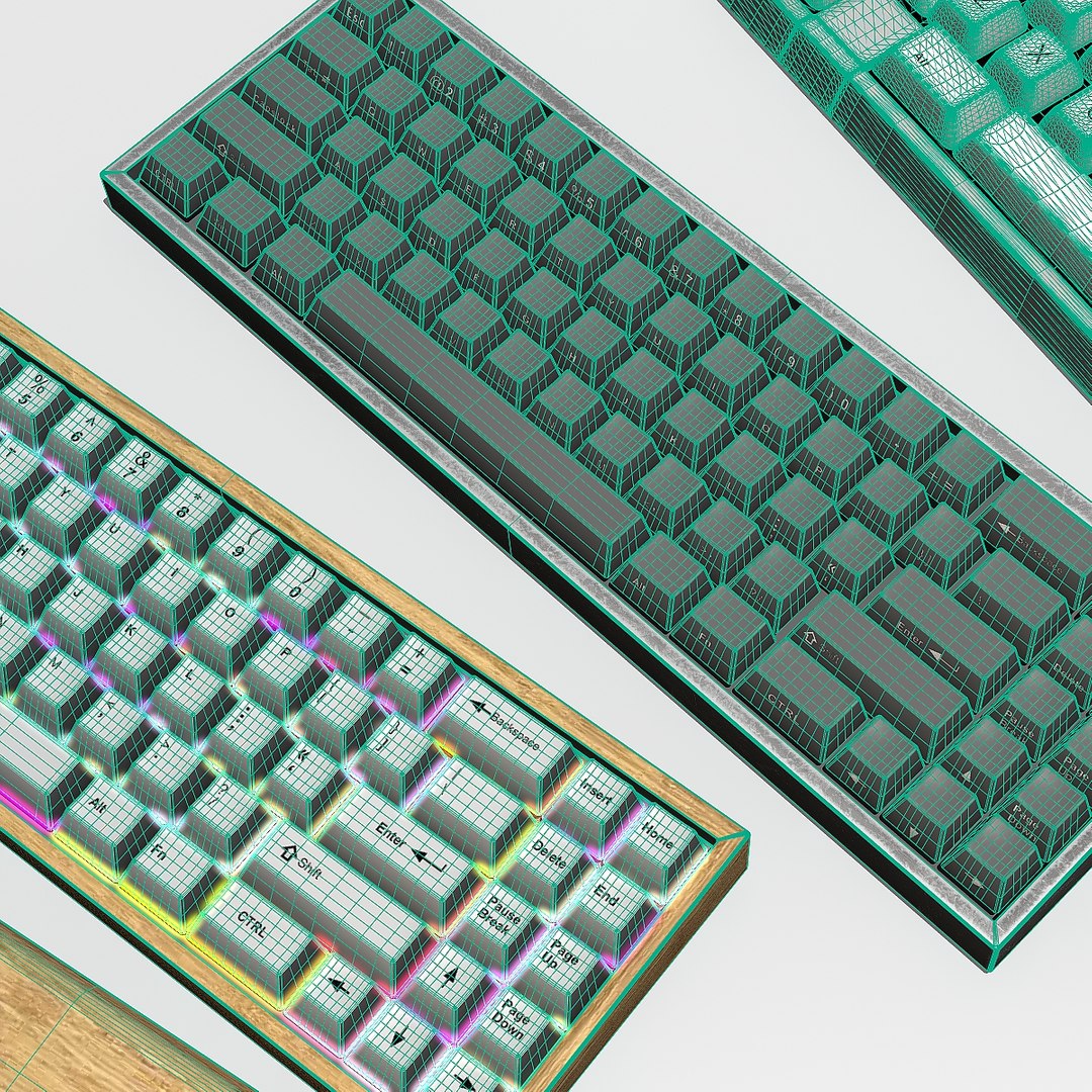 Mechanical Keyboards 3D Model - TurboSquid 1567983