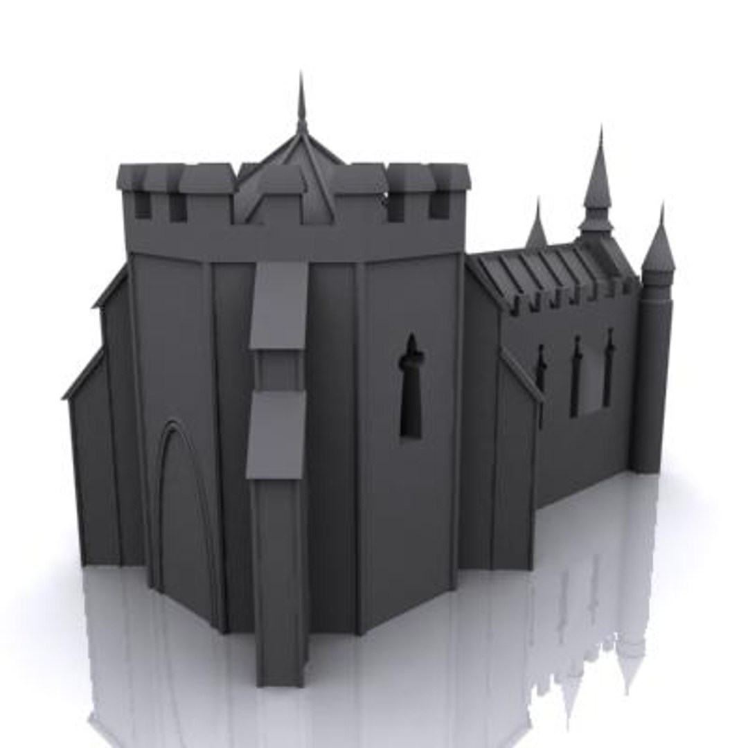 Gothic Building 3d Model