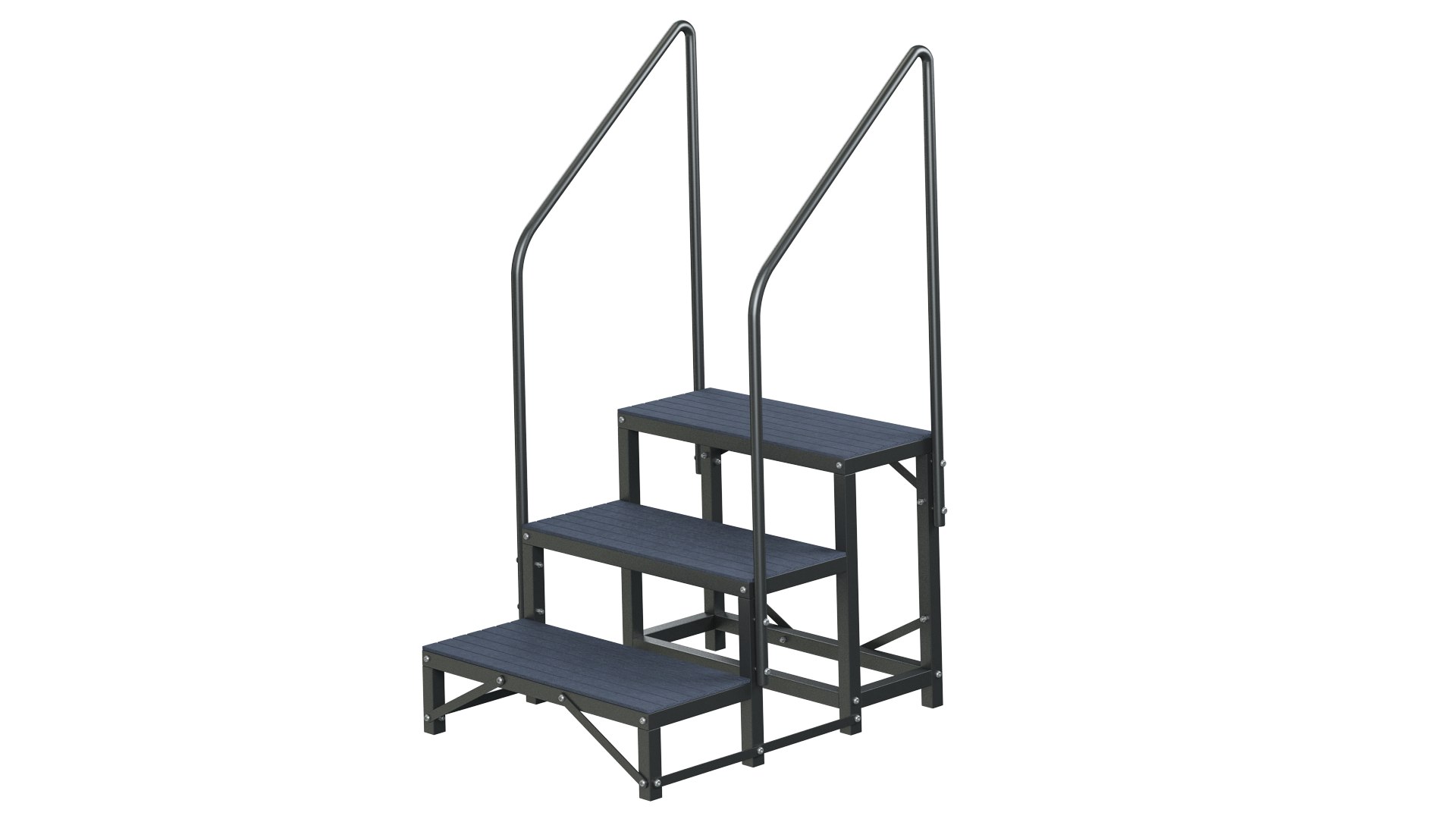 3Step RV Steps With Dual Handrails Model - TurboSquid 2414869