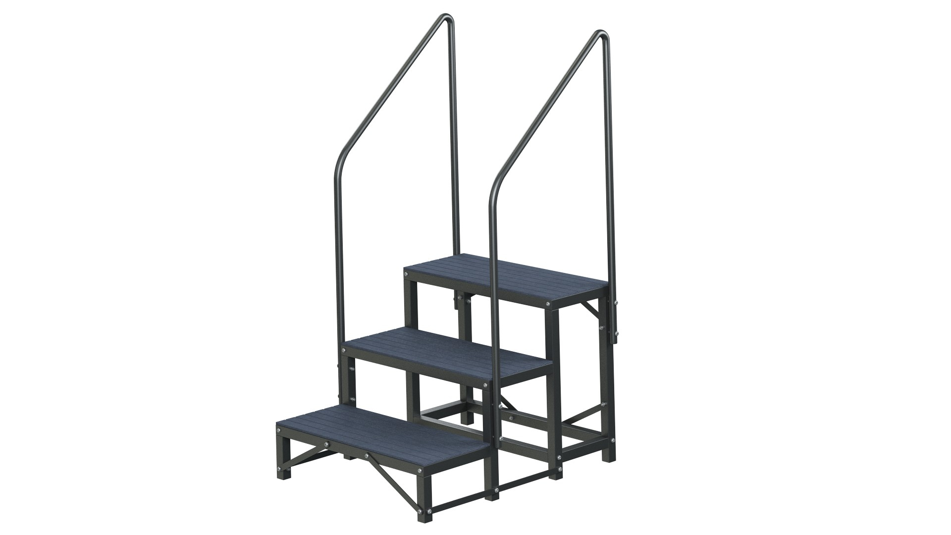 3Step RV Steps With Dual Handrails Model - TurboSquid 2414869