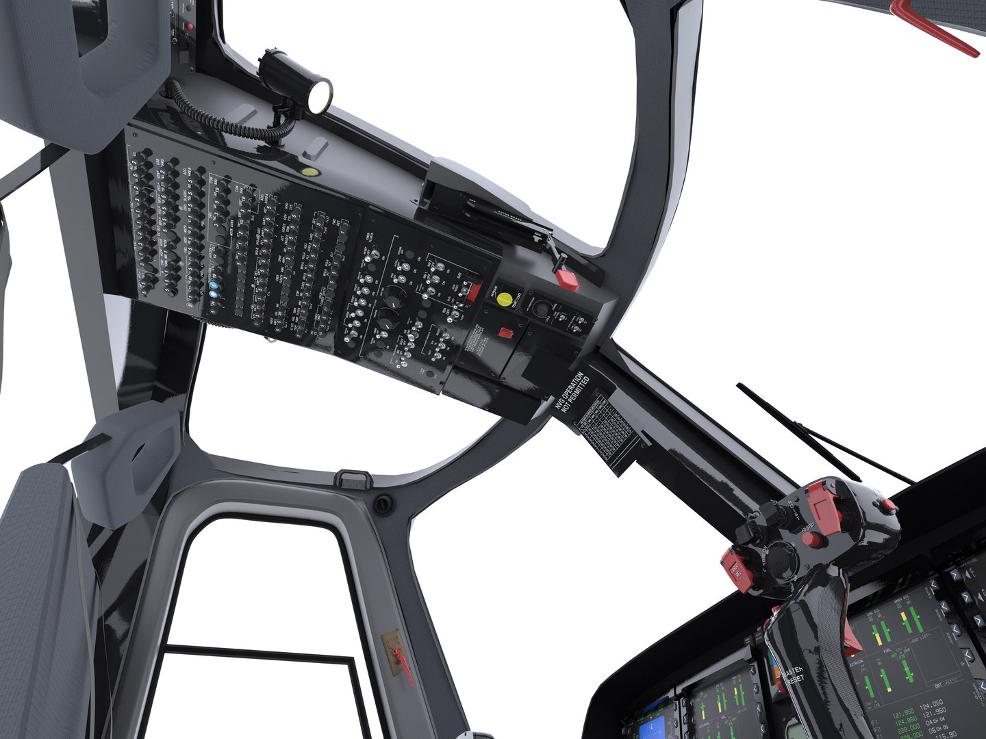 3D Detailed Cockpit Of TH 119 Helicopter Trainer - TurboSquid 2333814