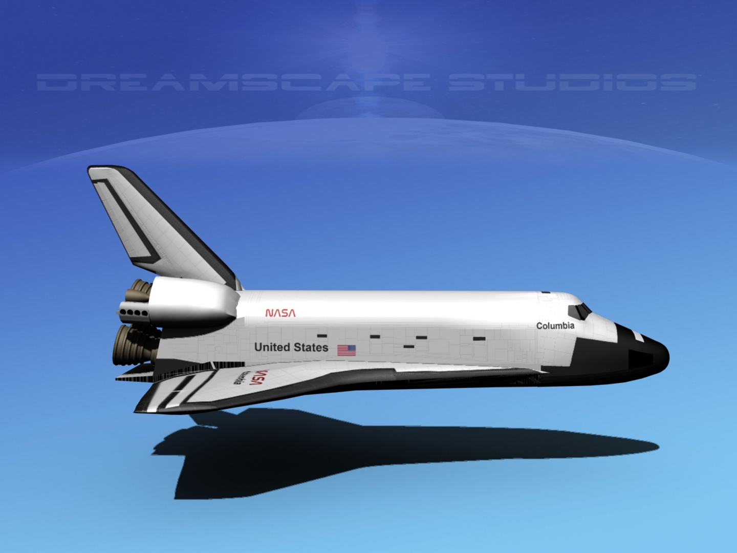 3d model space shuttle