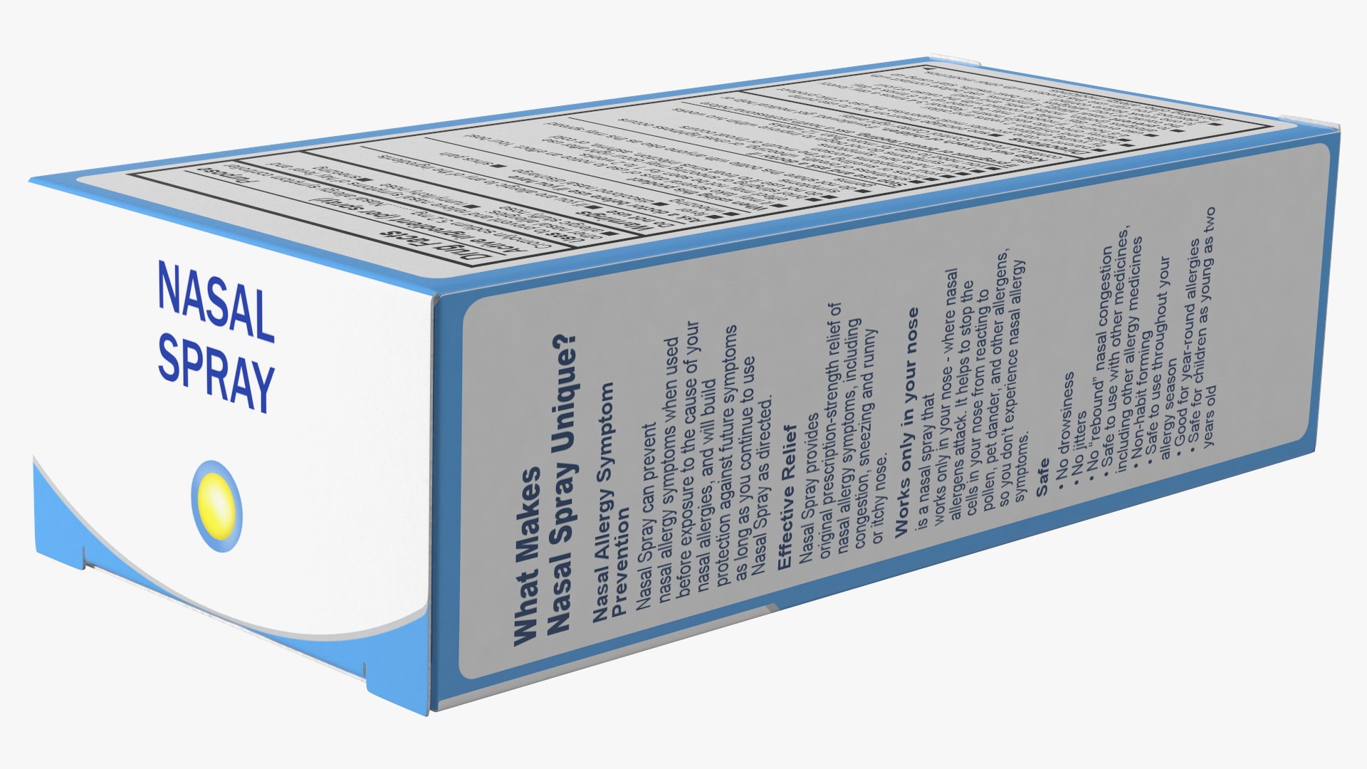 Nasal Spray Boxes Collection model - TurboSquid 2124752