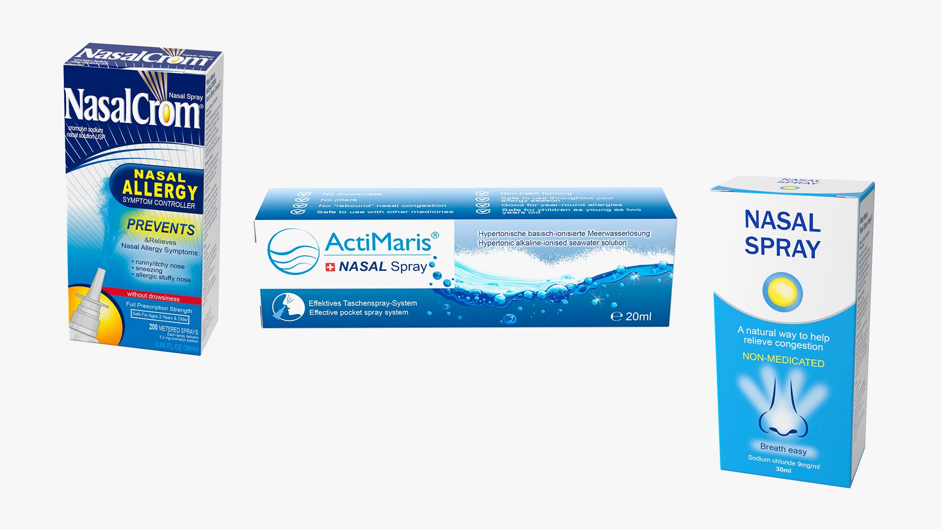 Nasal Spray Boxes Collection model - TurboSquid 2124752