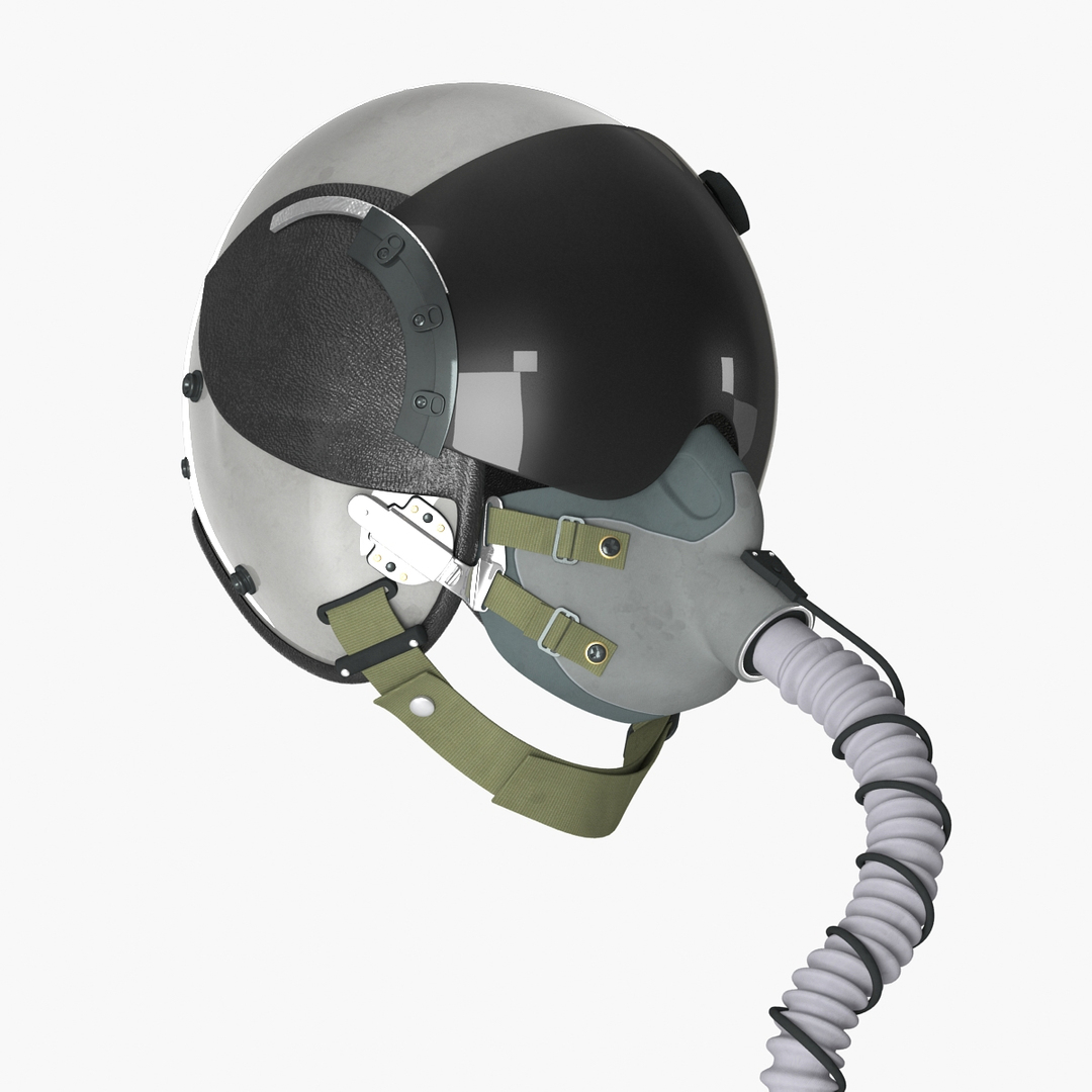 3d military pilot helmet