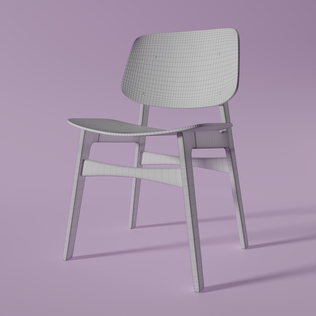 Soborg chair 3D - TurboSquid 1652734
