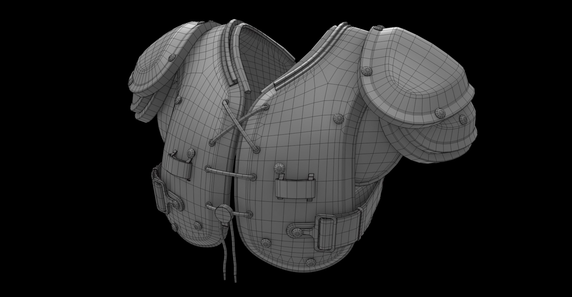 American Football Chest Protector Model - TurboSquid 2295428