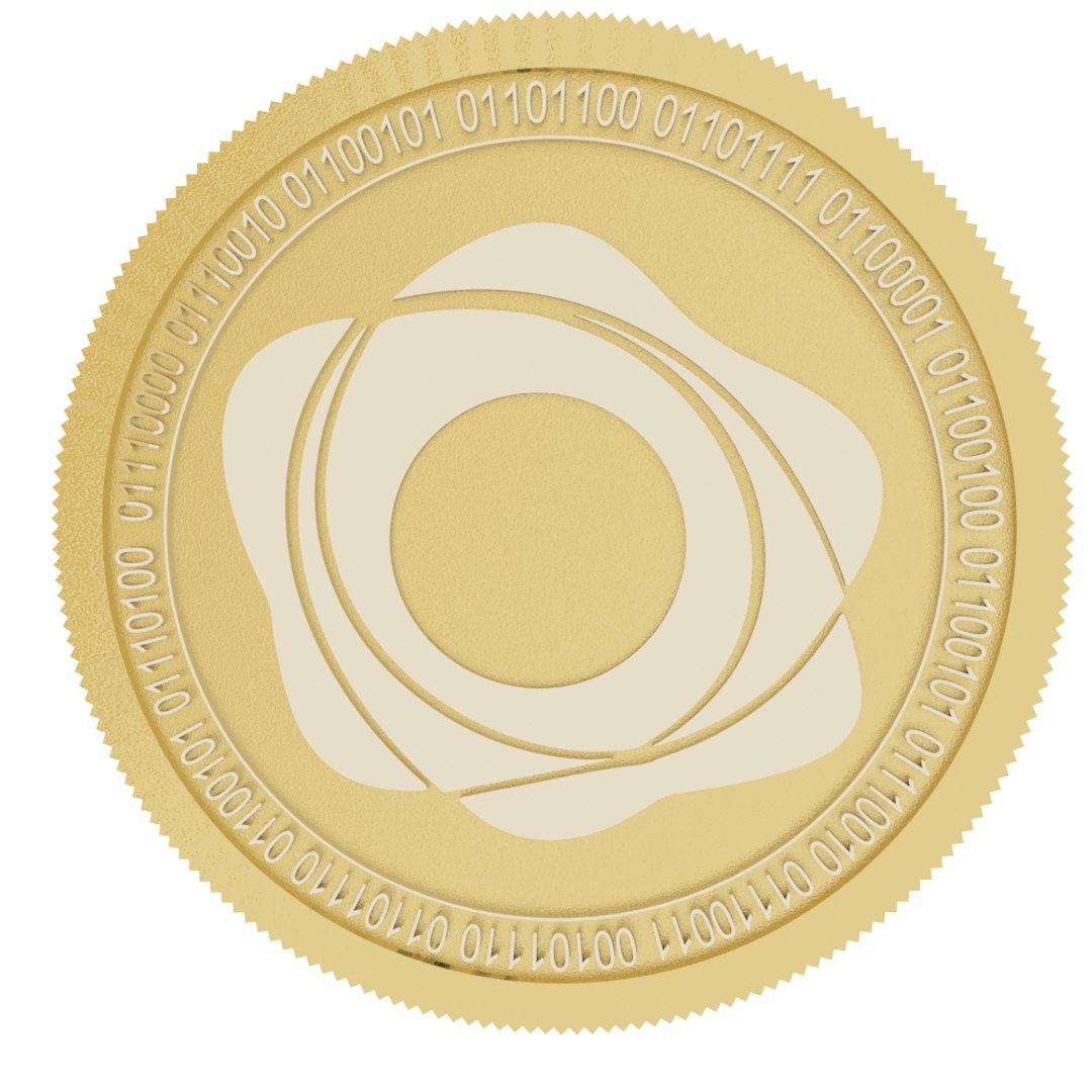 Paxos standard gold coin 3D - TurboSquid 1434485