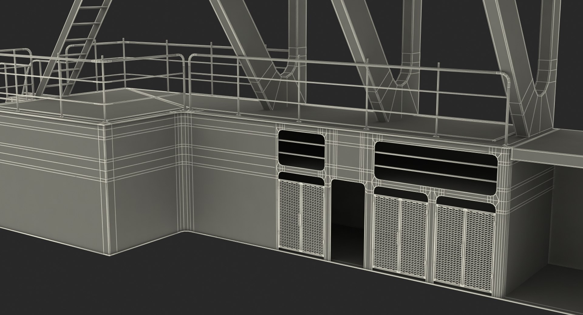 3D freefall lifeboats hydraulic launch - TurboSquid 1366949