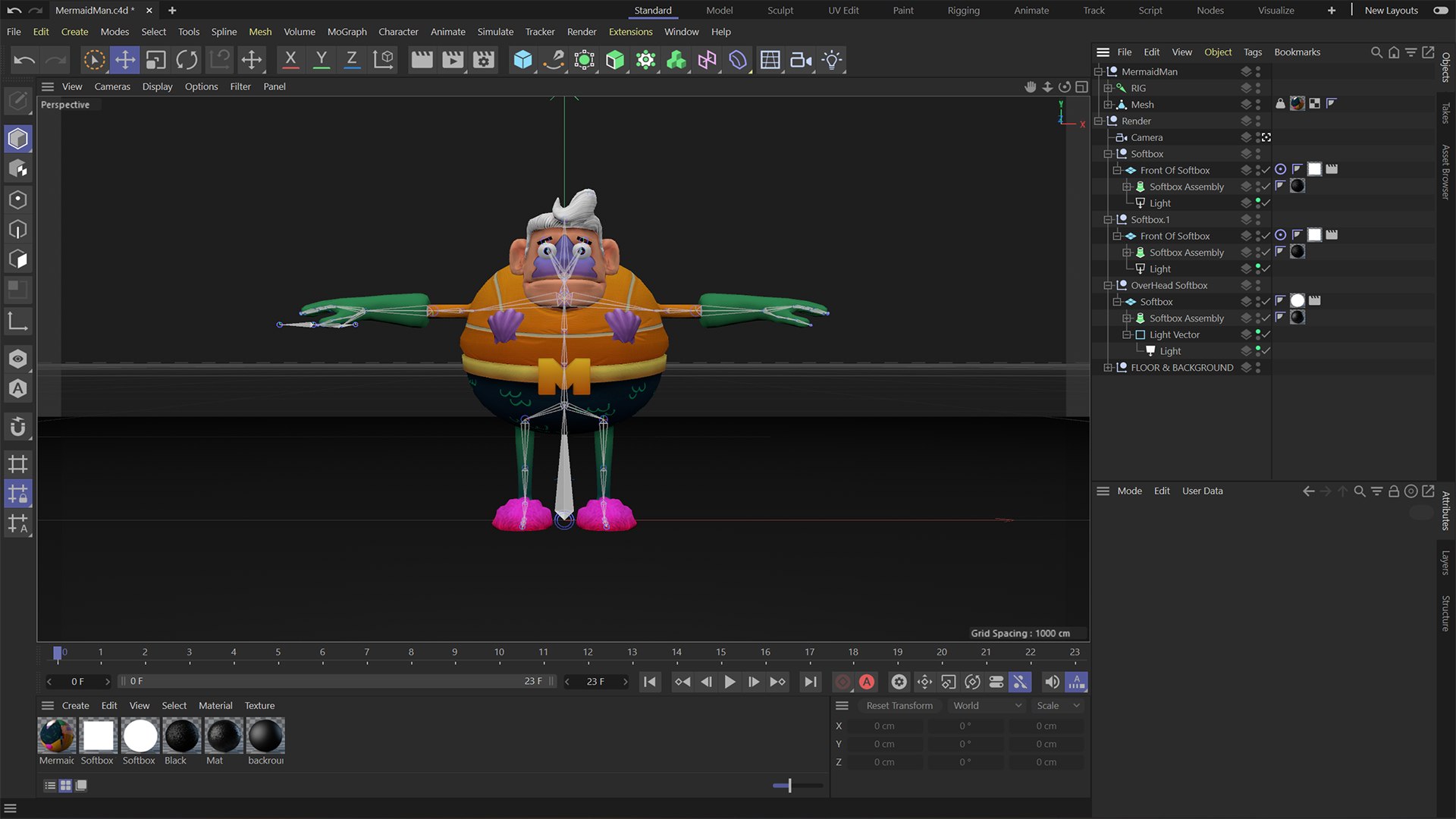 Mermaid Man Model - TurboSquid 2345802