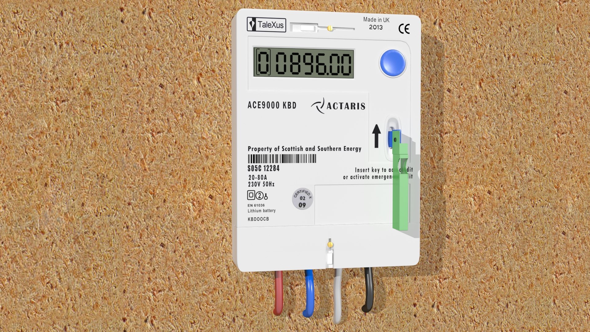 Electricity key meter 3D - TurboSquid 1439138