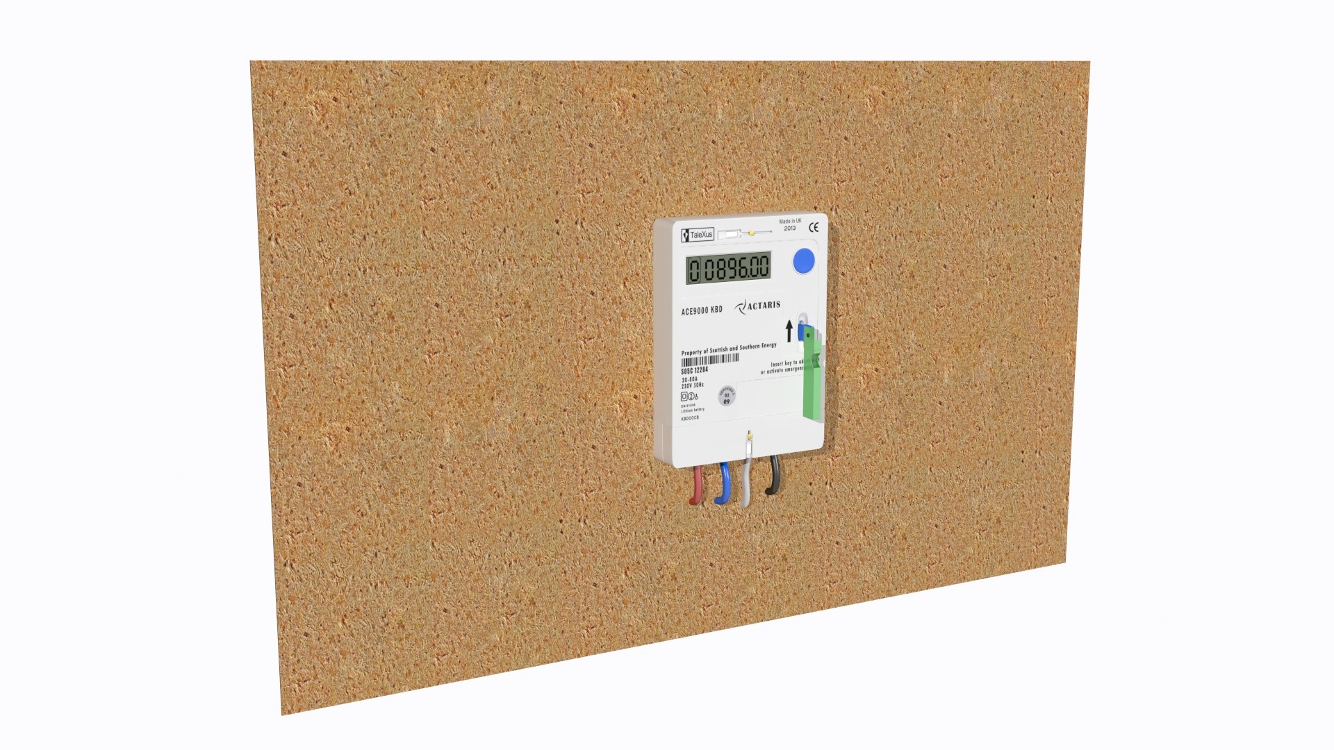 Electricity key meter 3D - TurboSquid 1439138