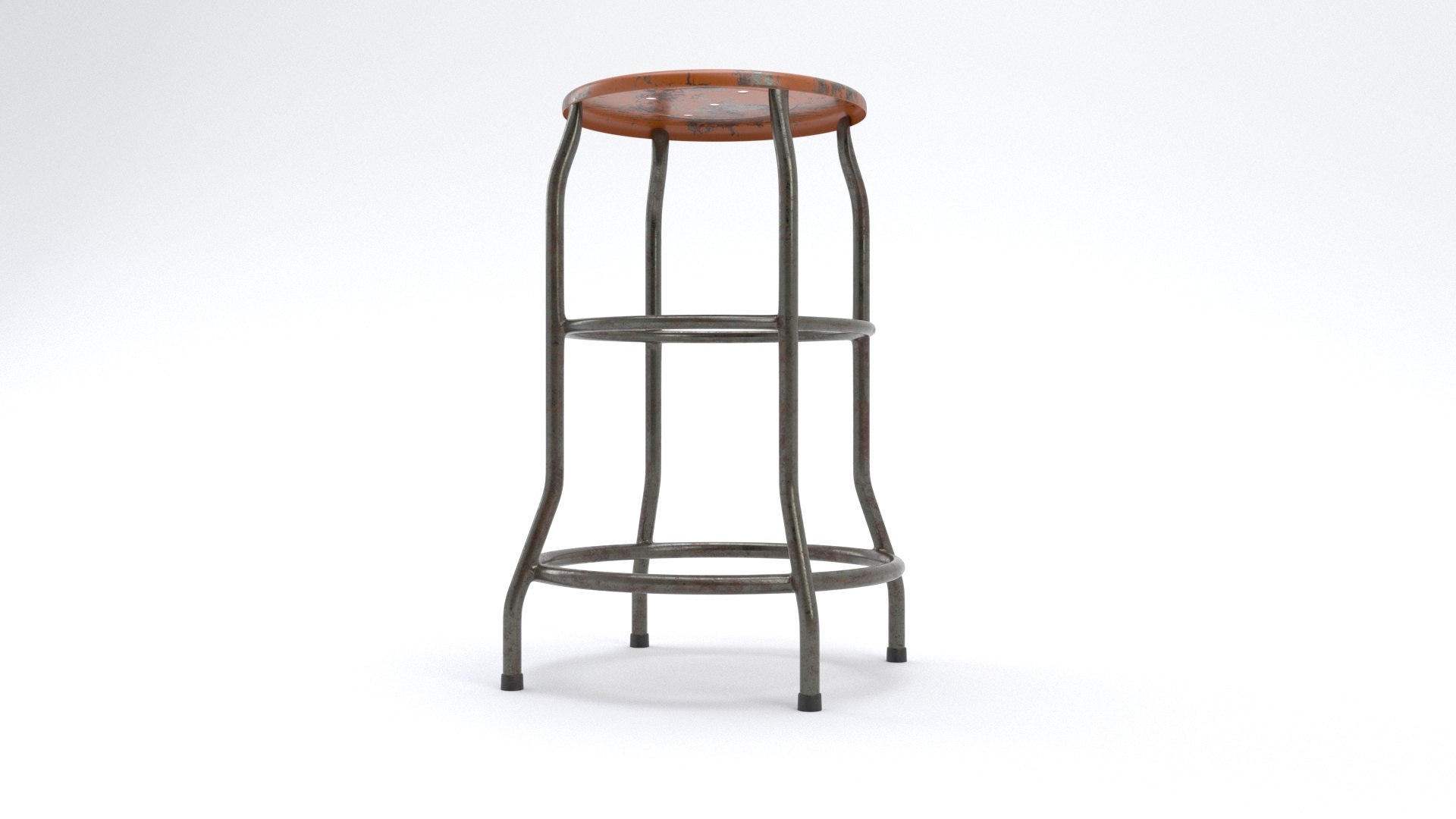 Old Bar Stool 3D Model - TurboSquid 1925999
