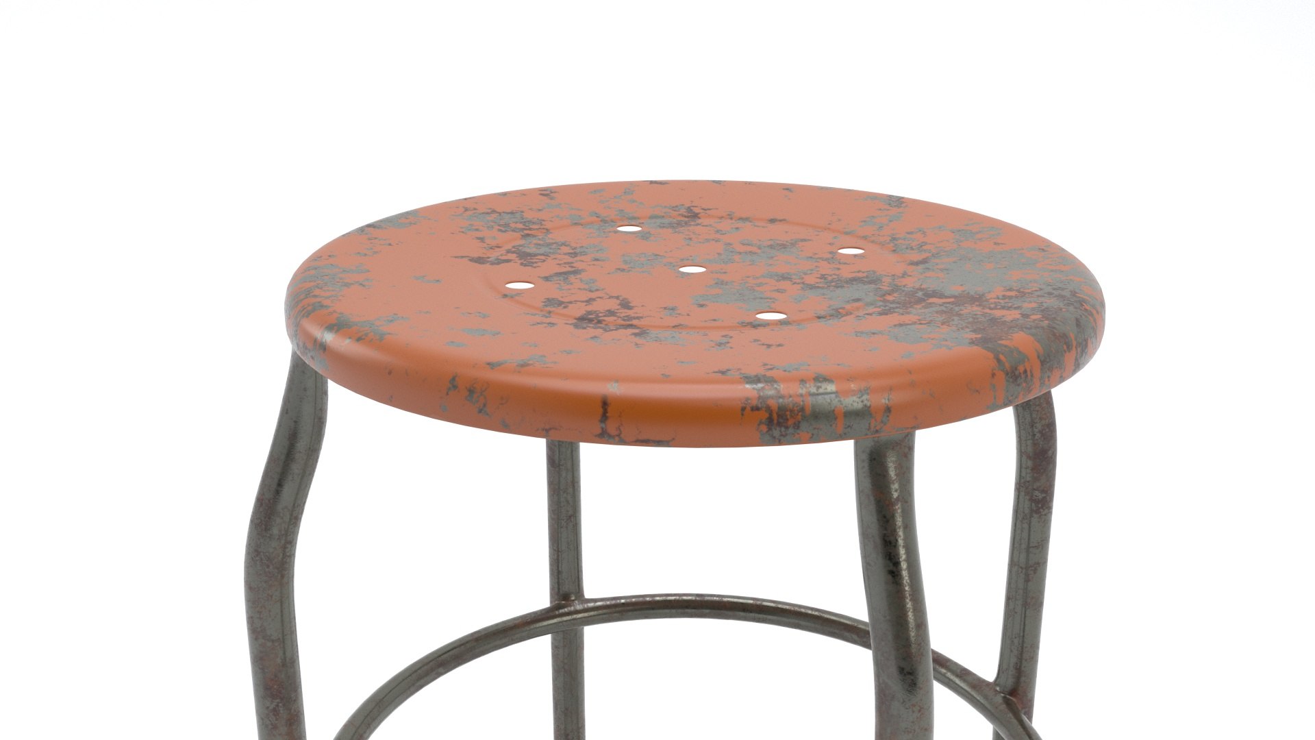 Old Bar Stool 3D Model - TurboSquid 1925999