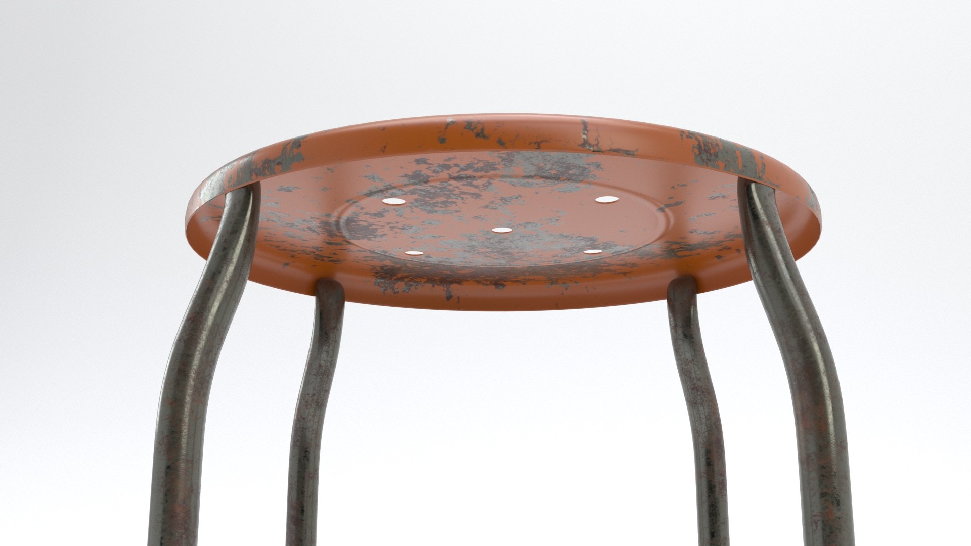 Old Bar Stool 3D Model - TurboSquid 1925999