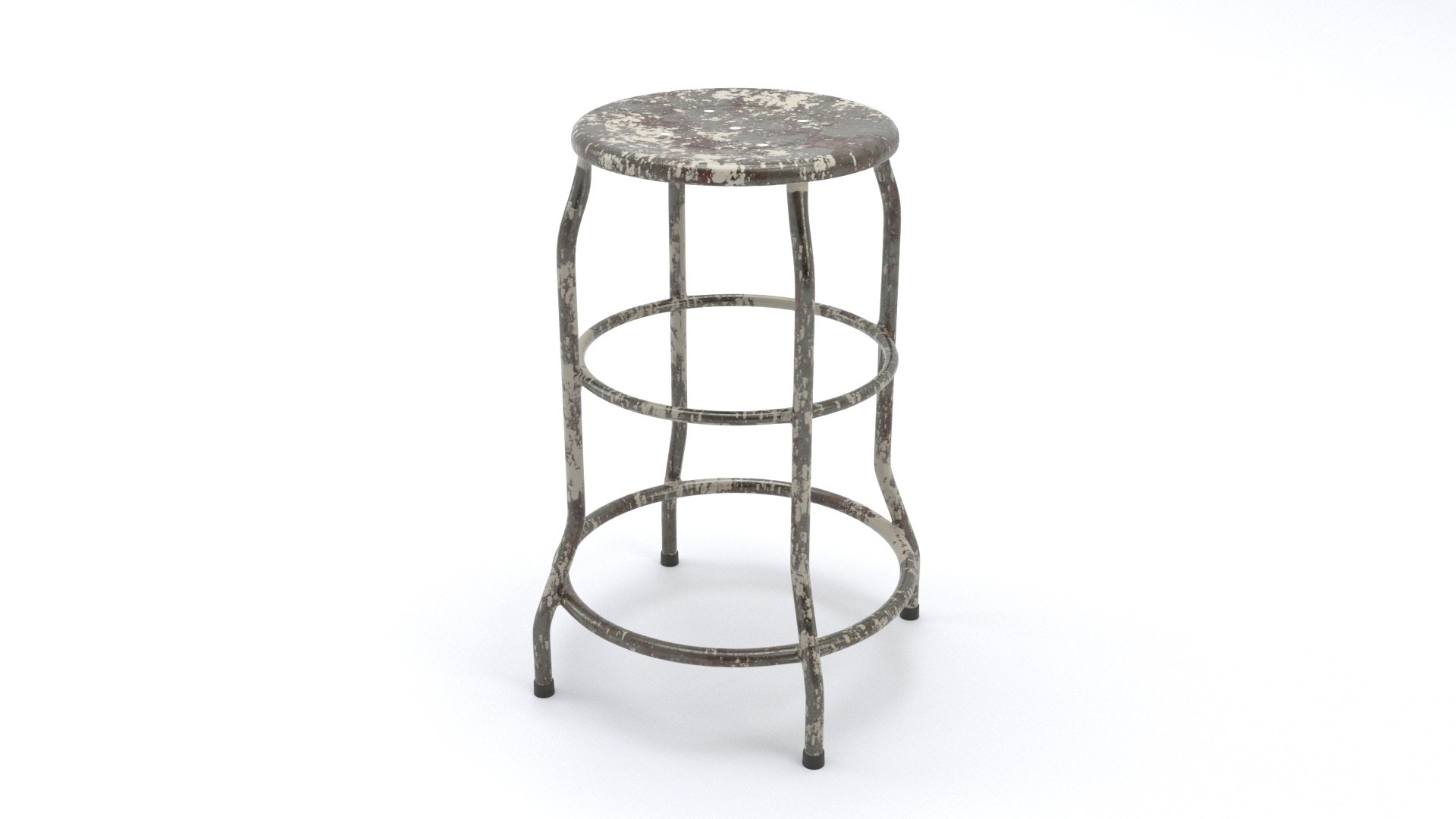 Old Bar Stool 3D Model - TurboSquid 1925999