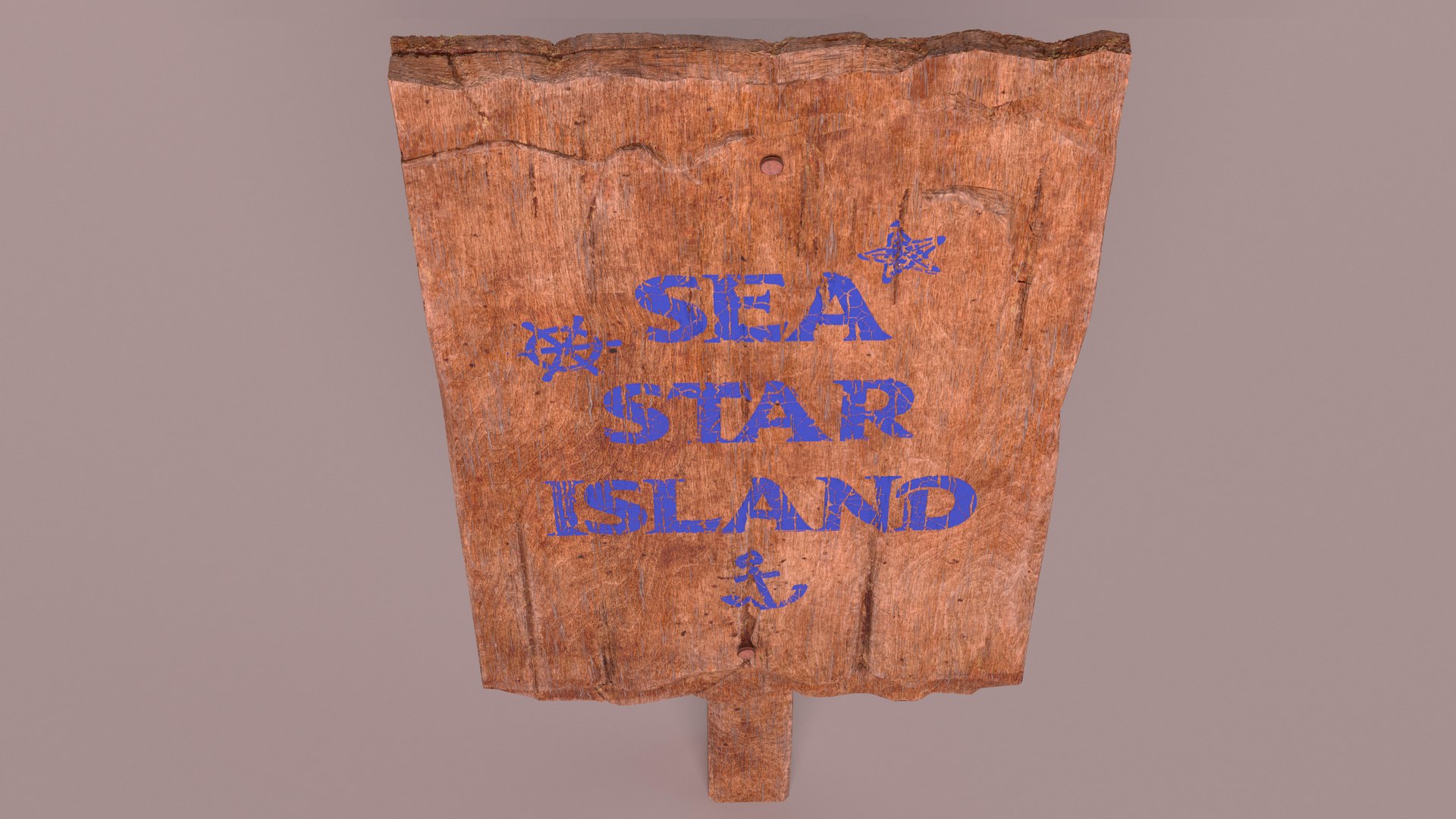 Aged Wooden Rustic Sign Board Model - TurboSquid 2112380