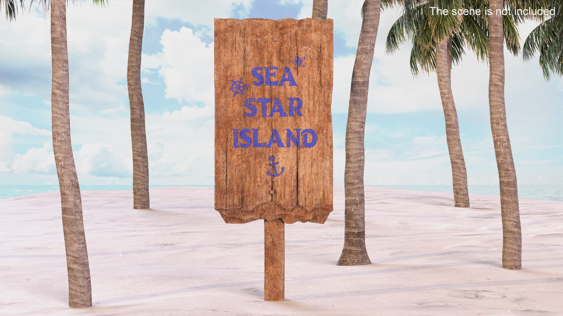 Aged Wooden Rustic Sign Board Model - TurboSquid 2112380