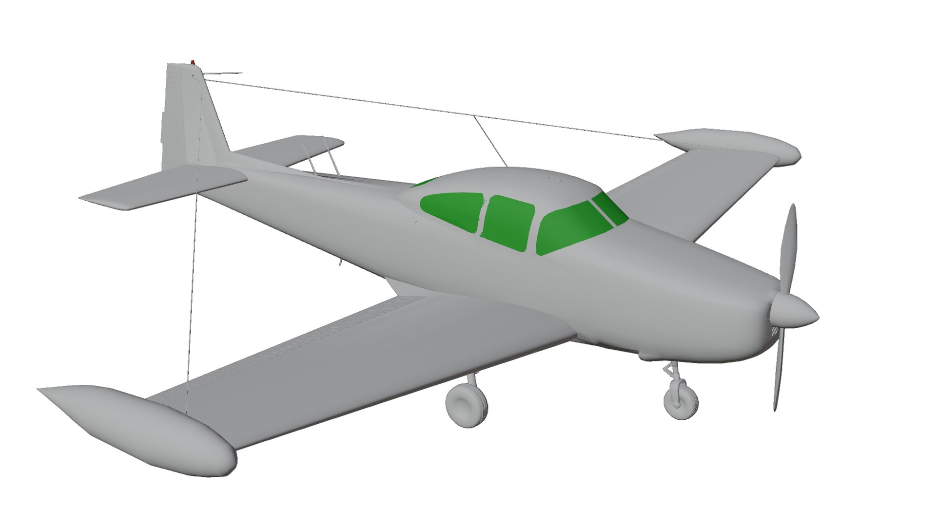 Ryan Navion 3D - TurboSquid 2326436