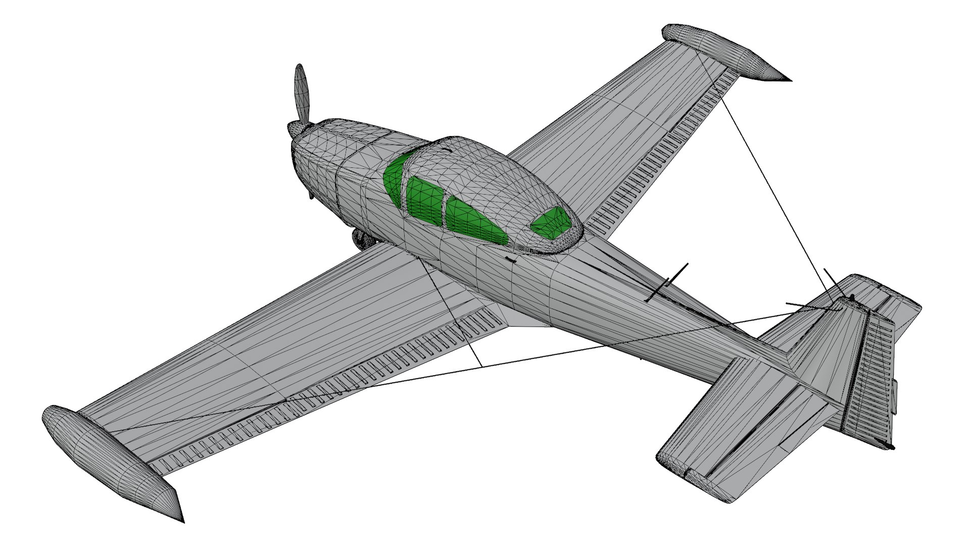 Ryan Navion 3D - TurboSquid 2326436