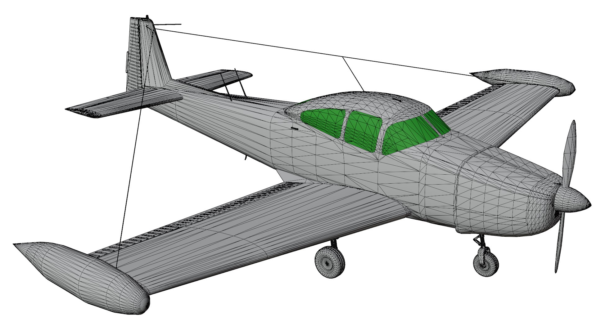 Ryan Navion 3D - TurboSquid 2326436