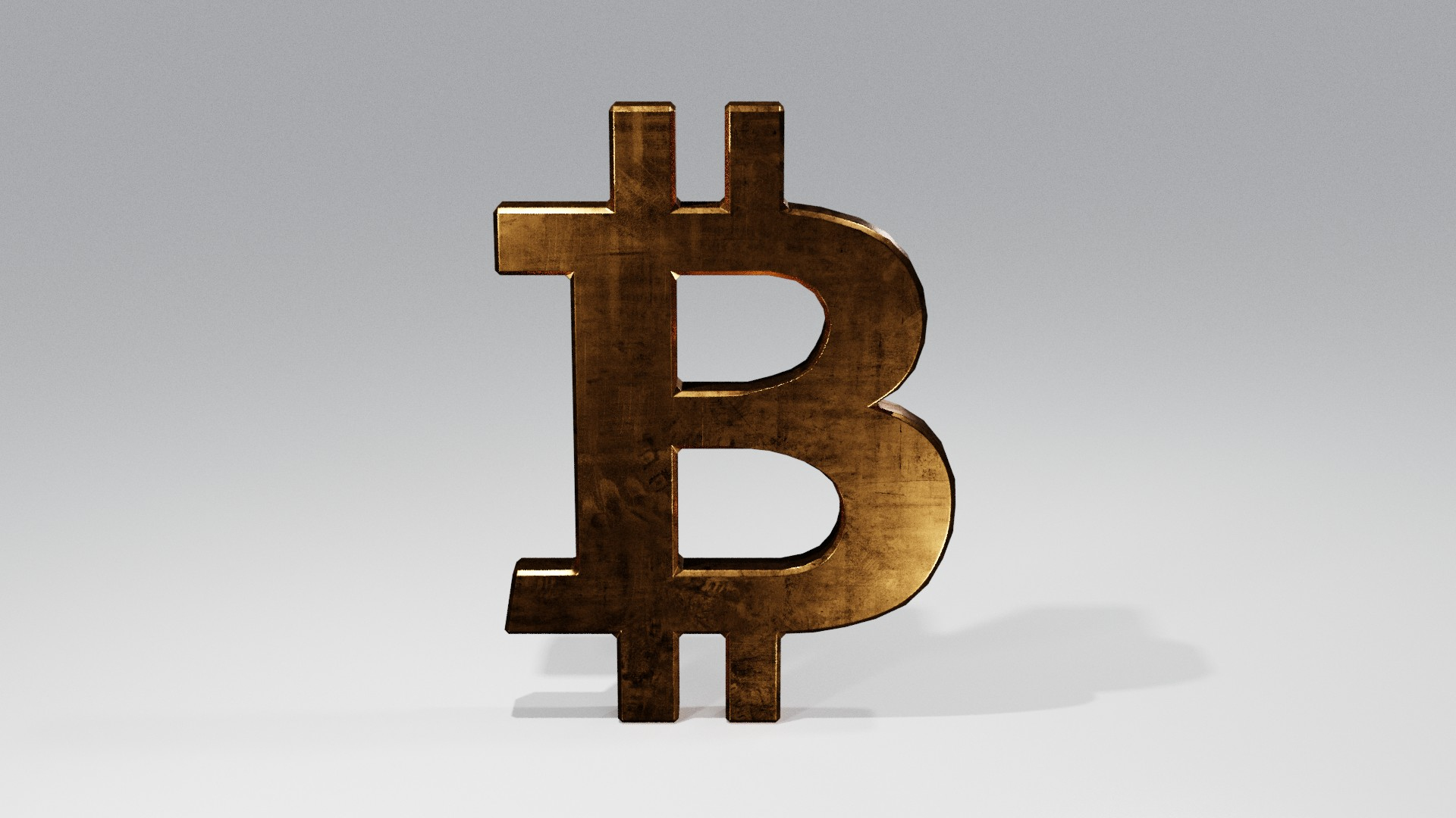 3D symbols silver copper btc model - TurboSquid 1709641