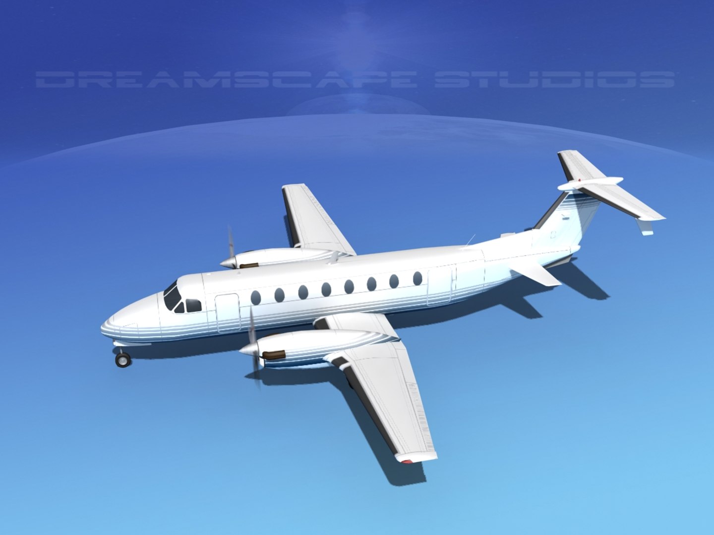 3d Beechcraft 1900c Model