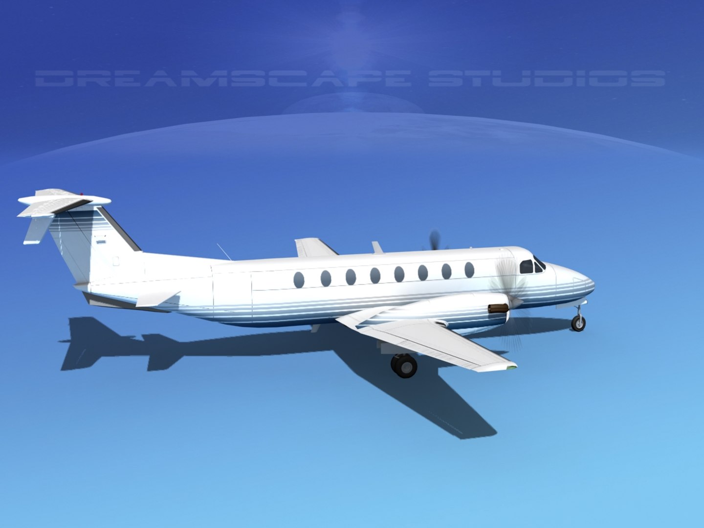 3d Beechcraft 1900c Model