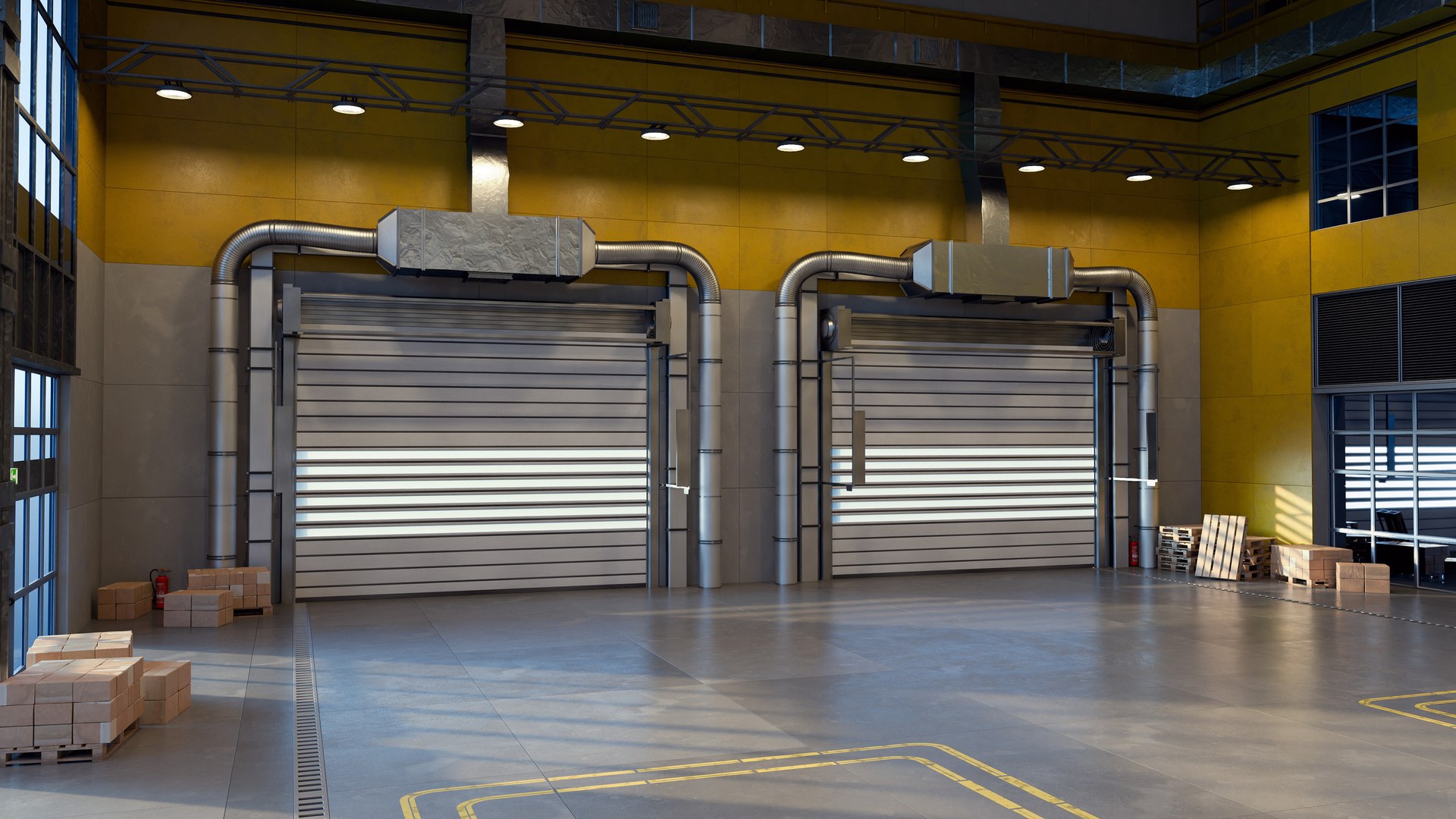 3D Modern Warehouse 3D Model Blend - Fbx - Obj - TurboSquid 2225491