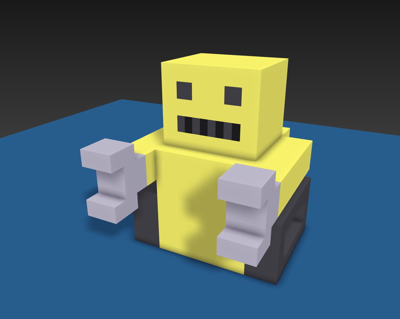 Simple Voxel-style Robots Voxel 3d Model