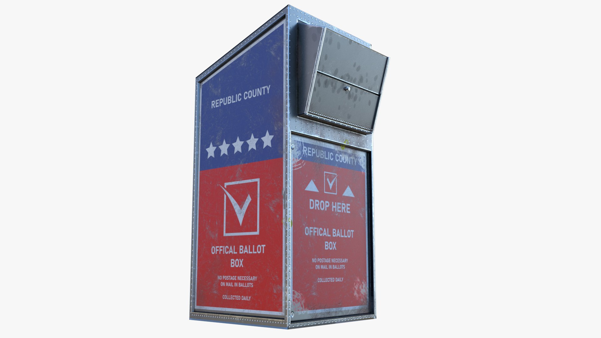 Ballot Box 3D - TurboSquid 1641445