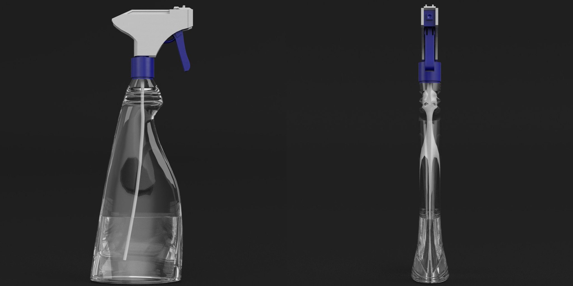 Liquid Spray Bottle 3d Model