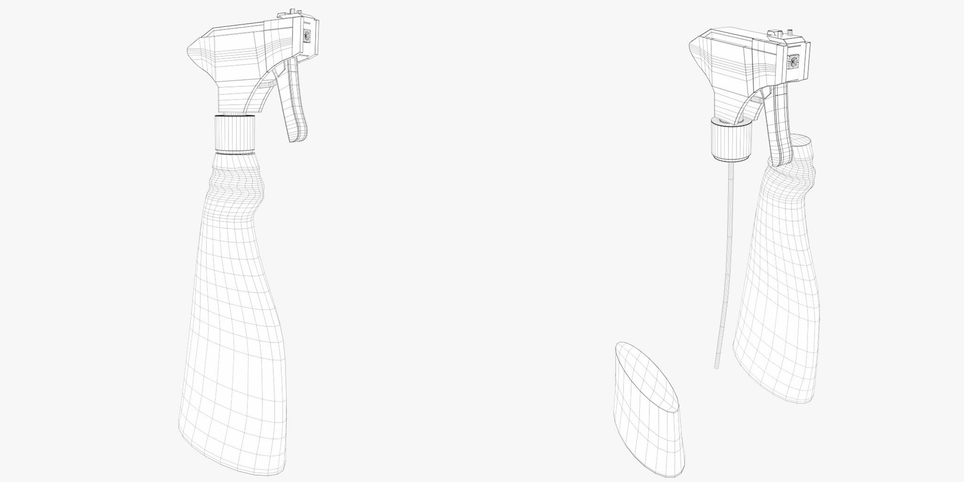 Liquid Spray Bottle 3d Model