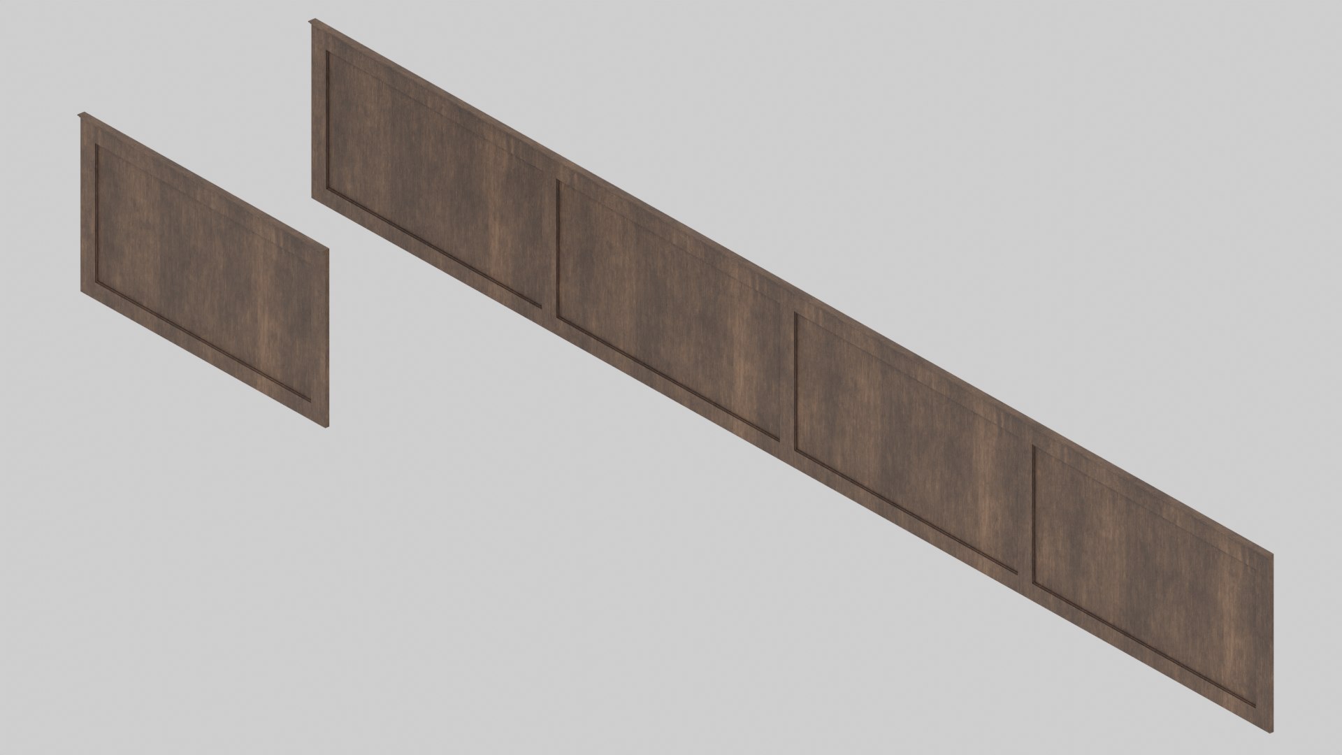 3D Architectural Interior Wood Kit - TurboSquid 2137923