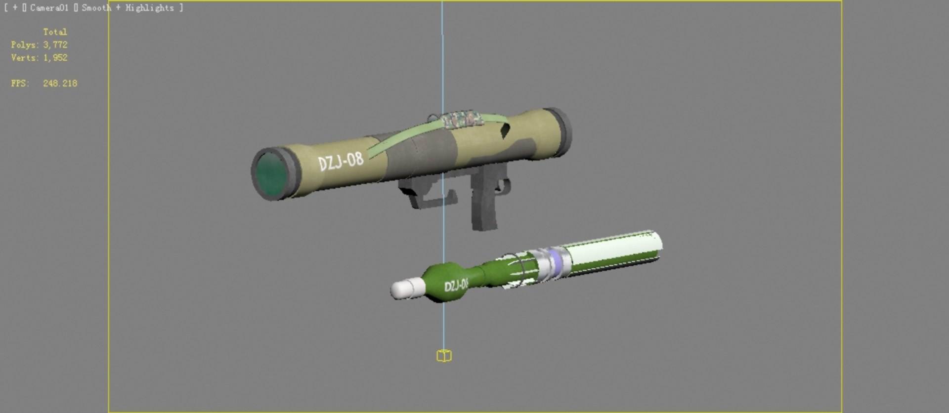 Chinese DZJ08 Rocket Launcher 3D Model - TurboSquid 2073719