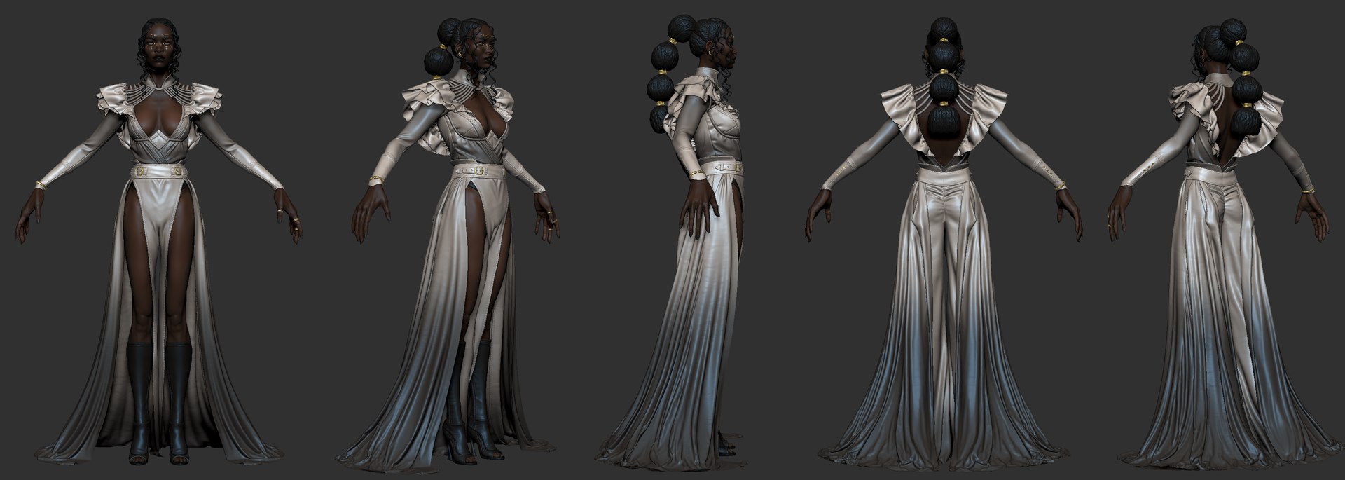 3D Sybil - High Fashion Black Woman Model - TurboSquid 2098712