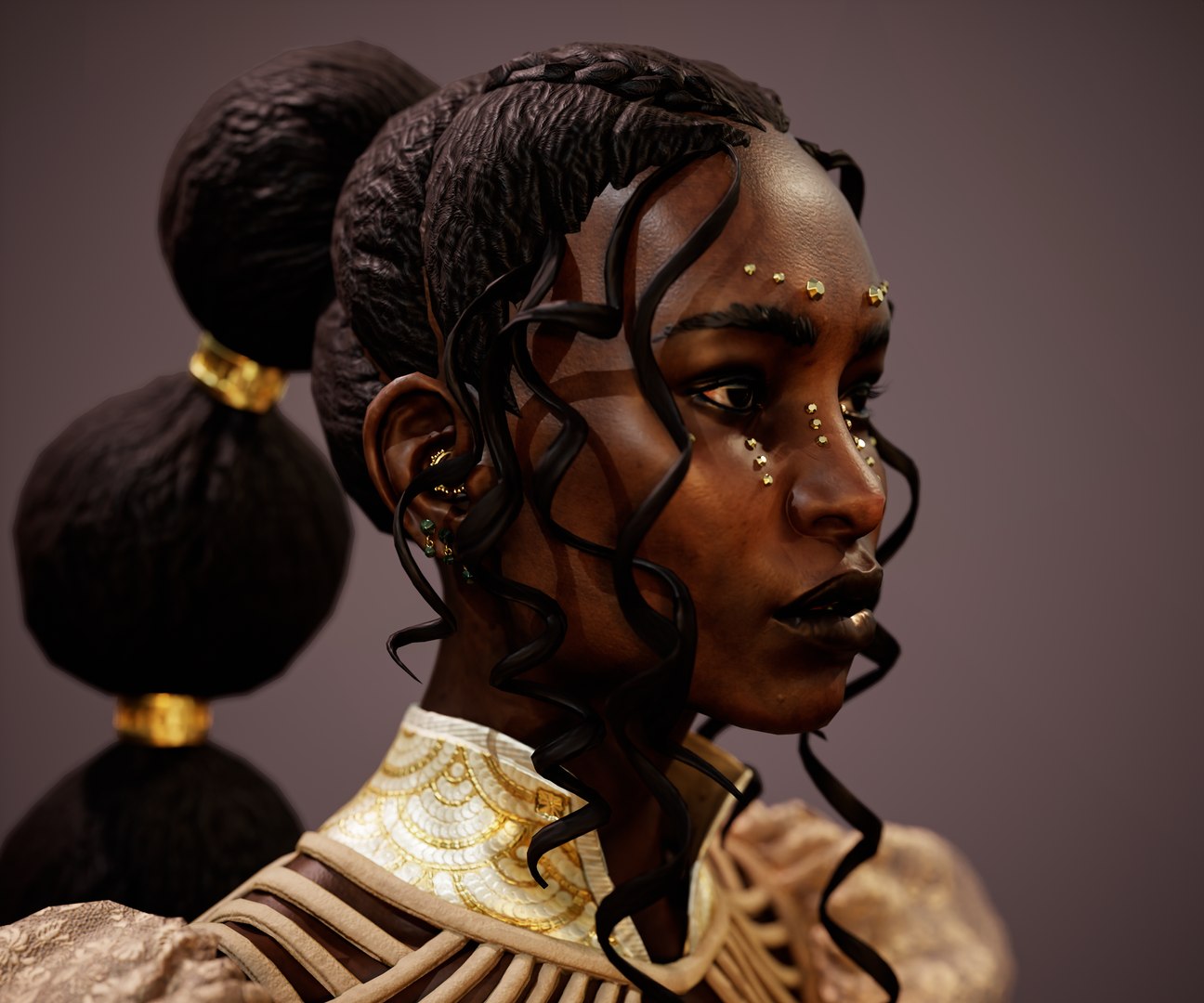 3D Sybil - High Fashion Black Woman Model - TurboSquid 2098712